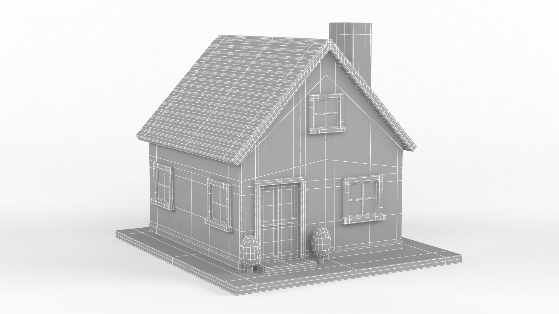 Cartoon House - 3D Model by Javidan