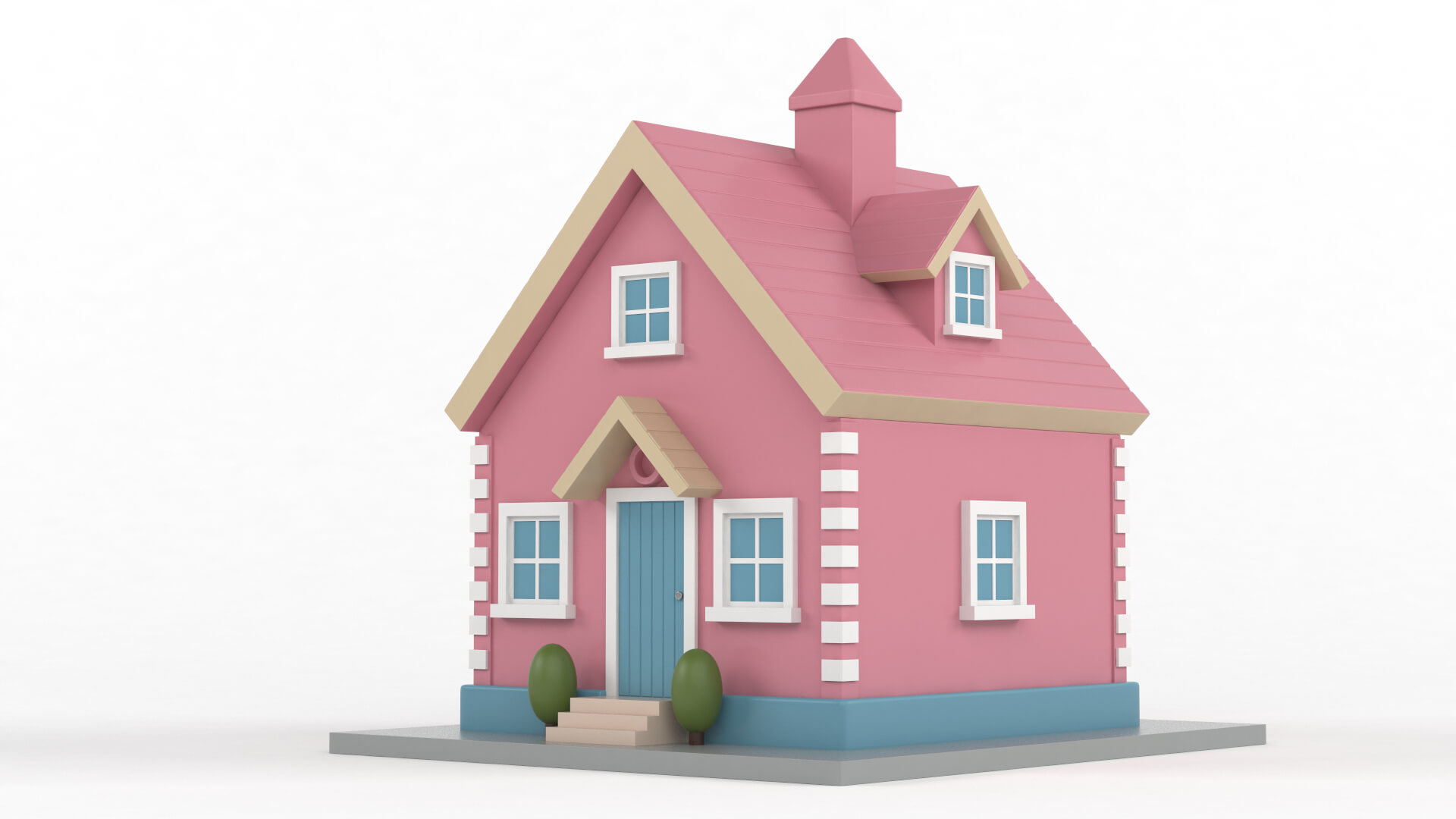Cartoon House - 3D Model by Javidan
