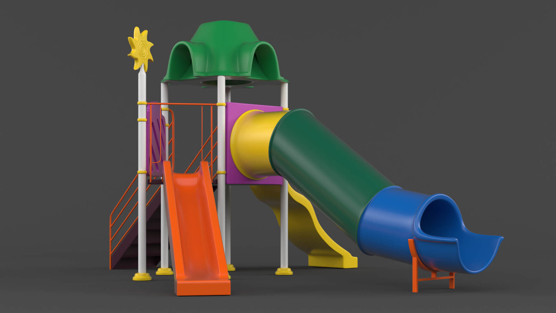 Children Slide Playground - 3D Model by Javidan