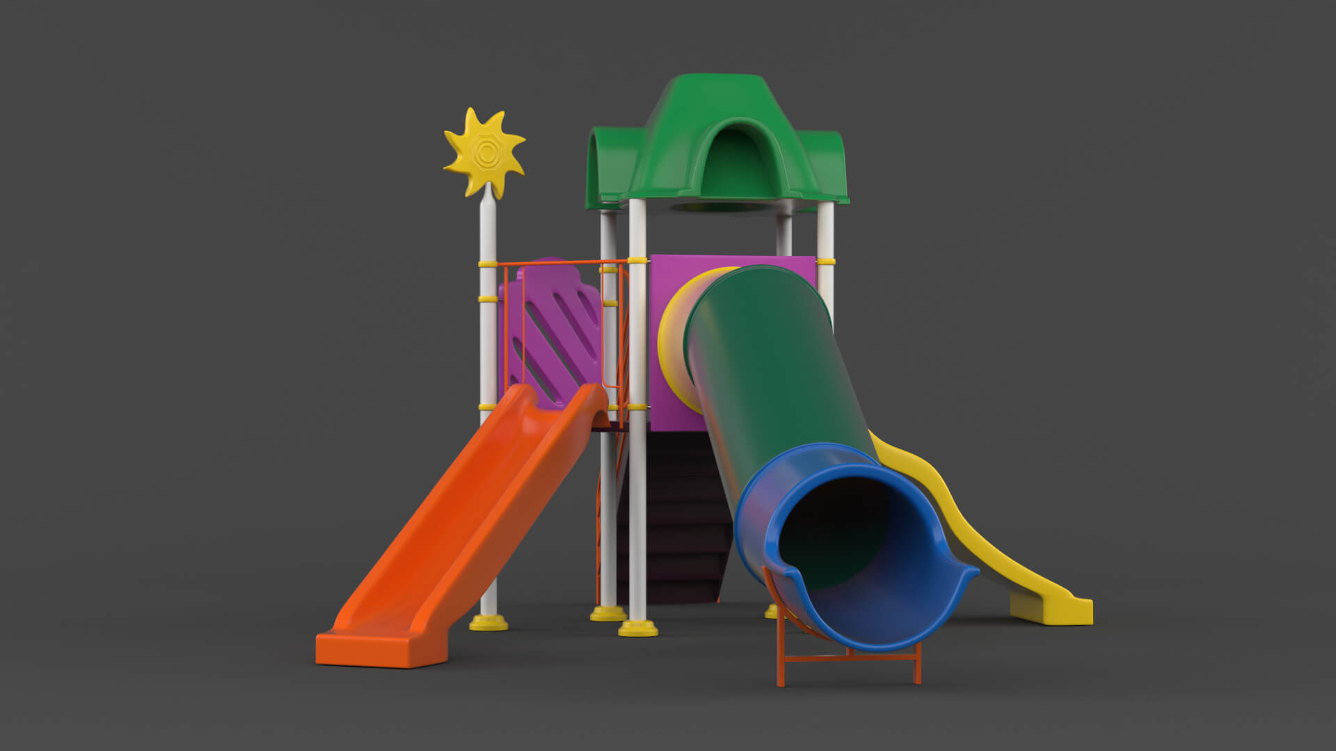 Children Slide Playground - 3D Model by Javidan