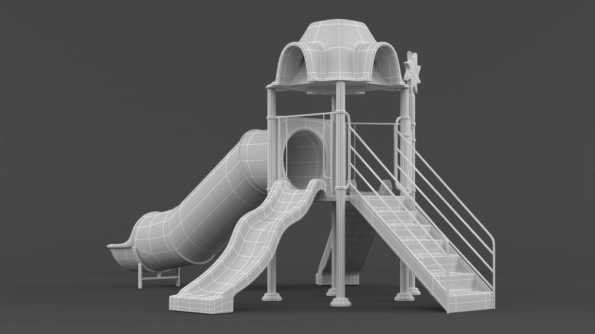 Children Slide Playground - 3D Model by Javidan