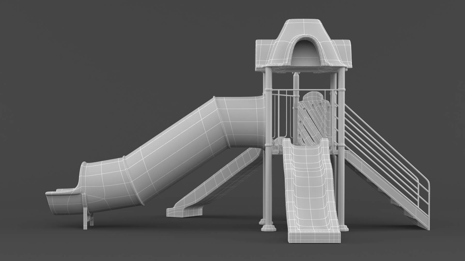 Children Slide Playground - 3D Model by Javidan