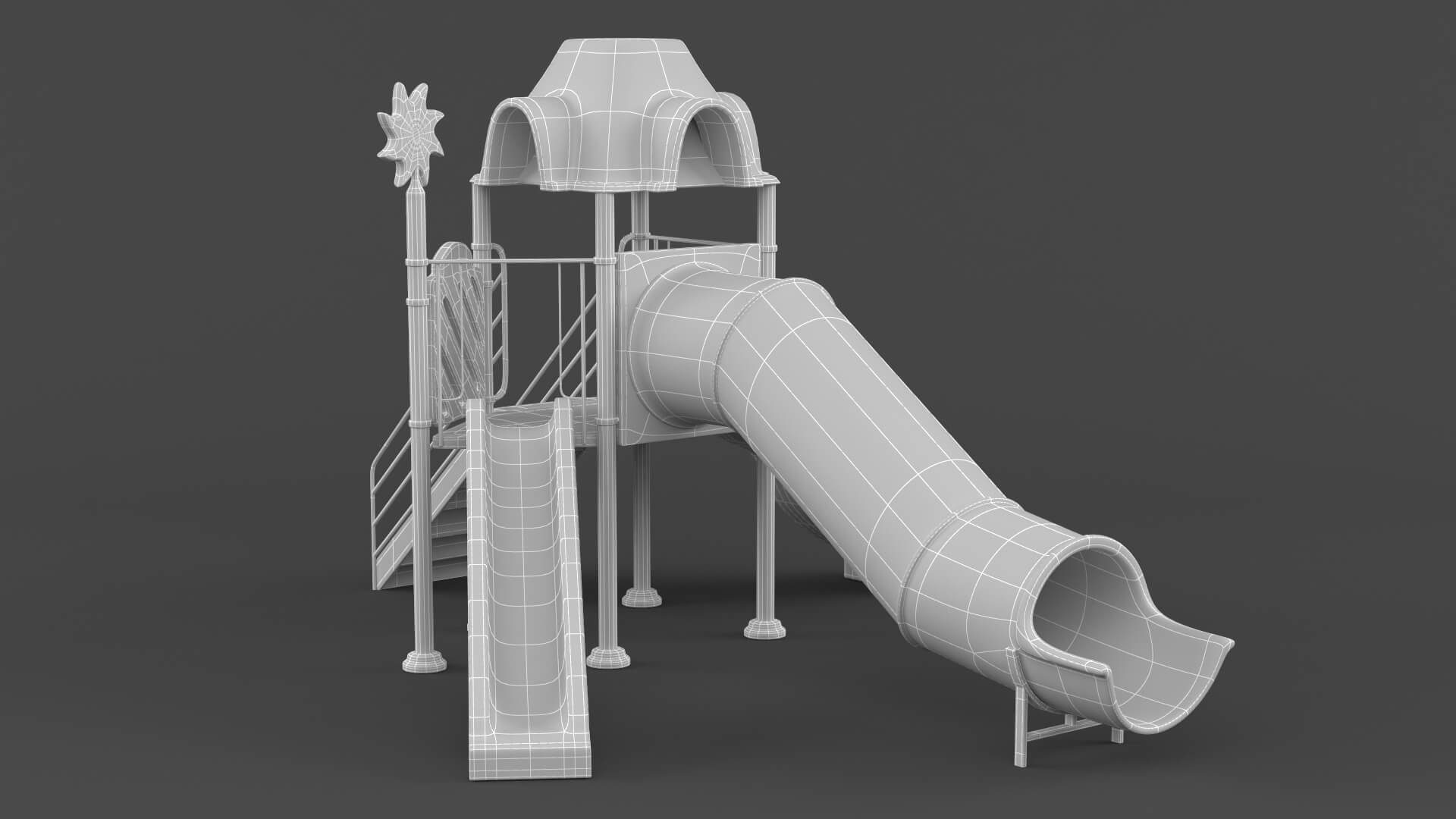 Children Slide Playground - 3D Model by Javidan