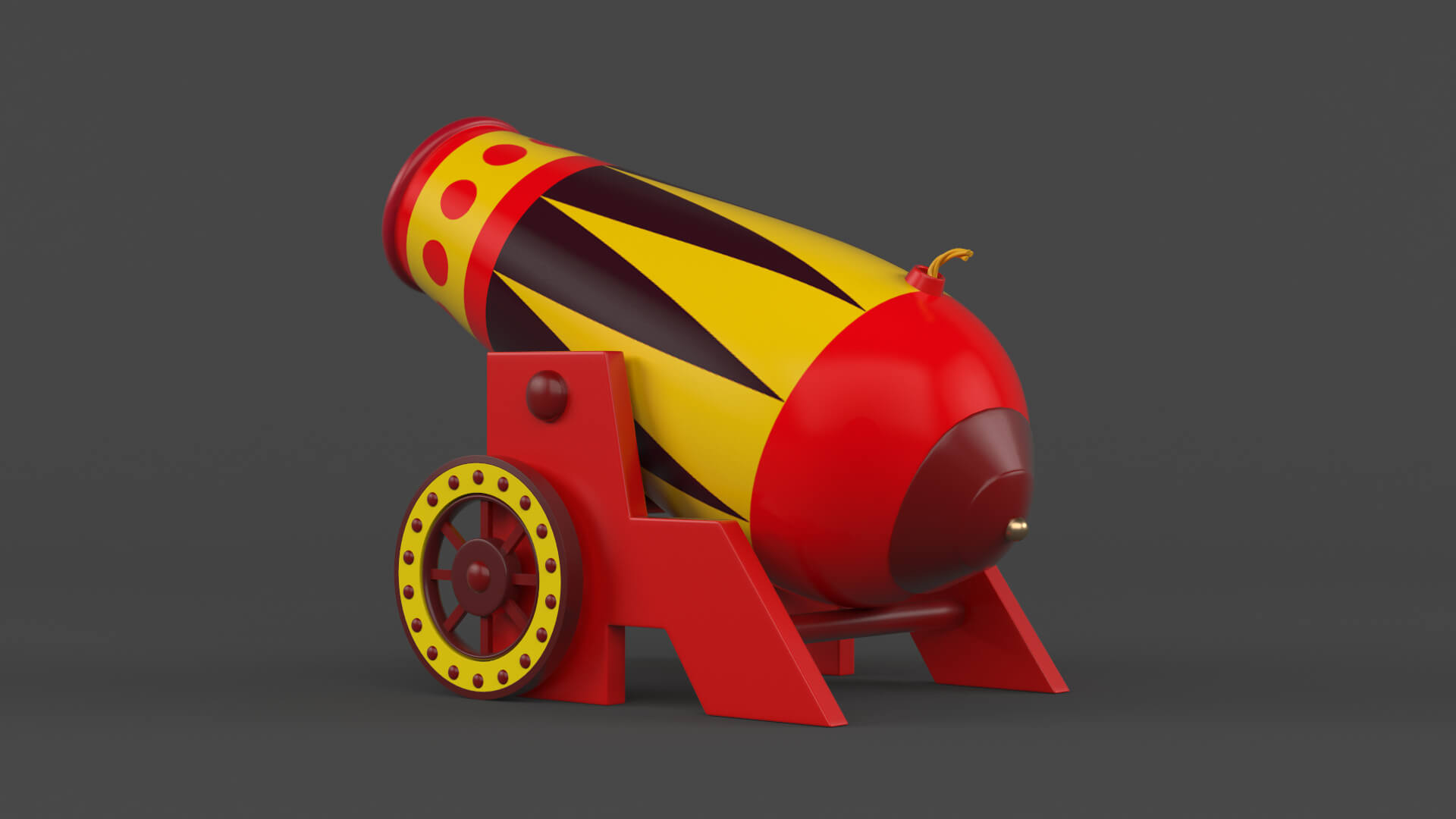 Circus Cannon - 3D Model by Javidan