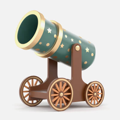 Circus Cannon - 3D Model by Javidan