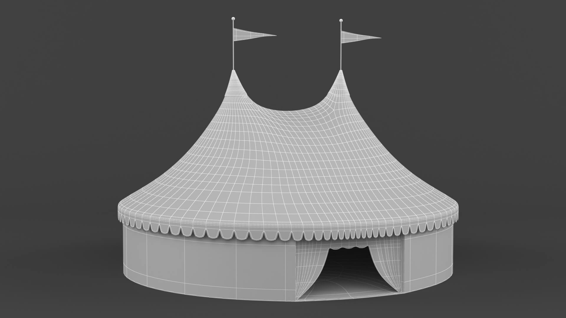 Circus Tent - Free 3D Model by Javidan