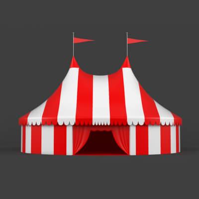 Circus Tent - Free 3D Model by Javidan