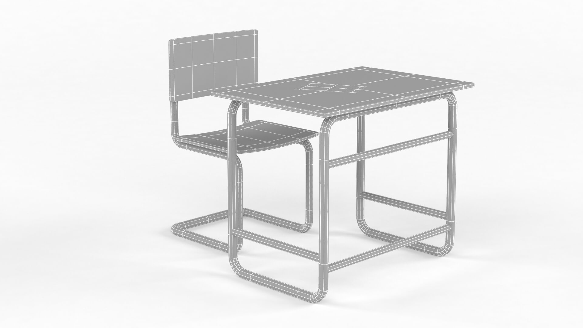Classroom Desk - 3D Model by Javidan