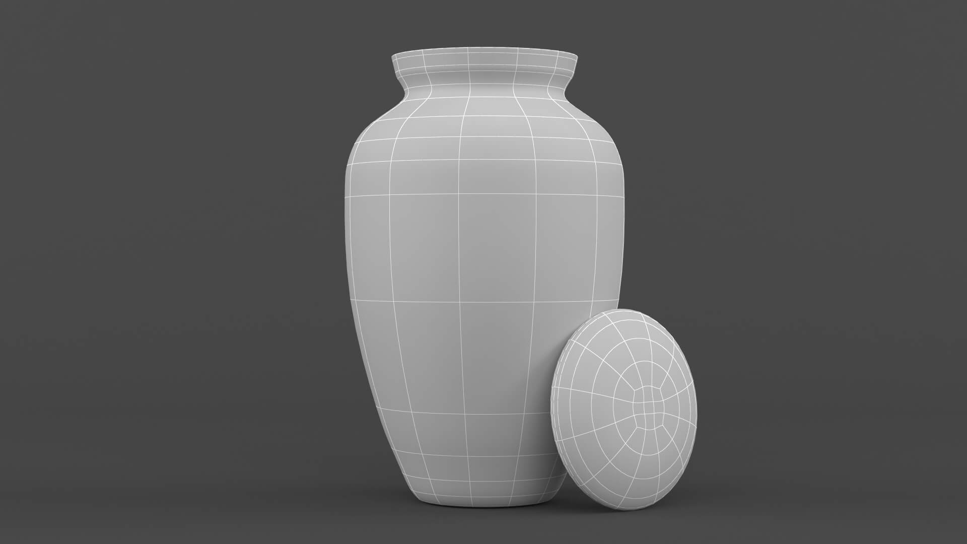 Decorative Urn - 3D Model by Javidan