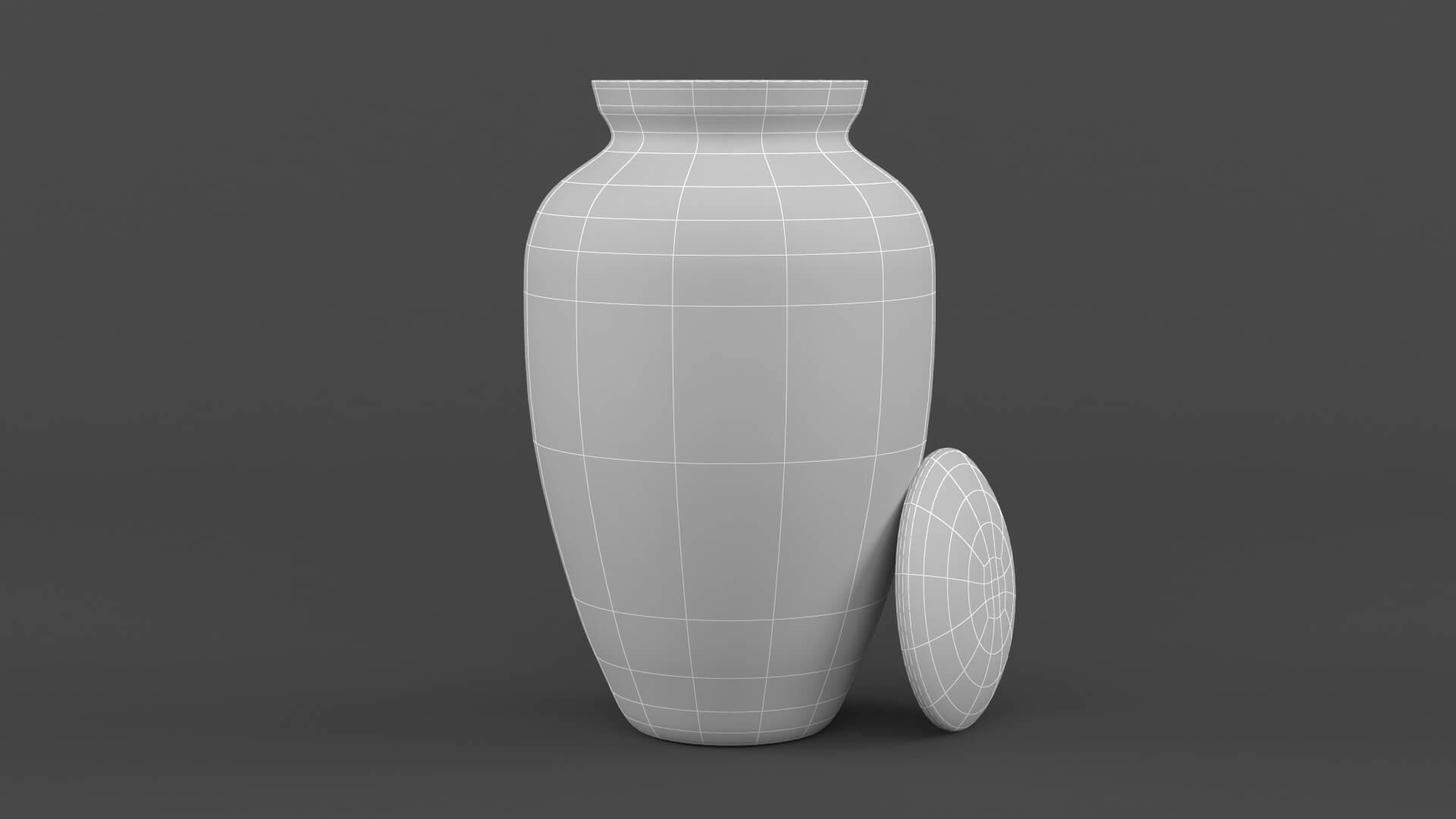Decorative Urn - 3D Model by Javidan