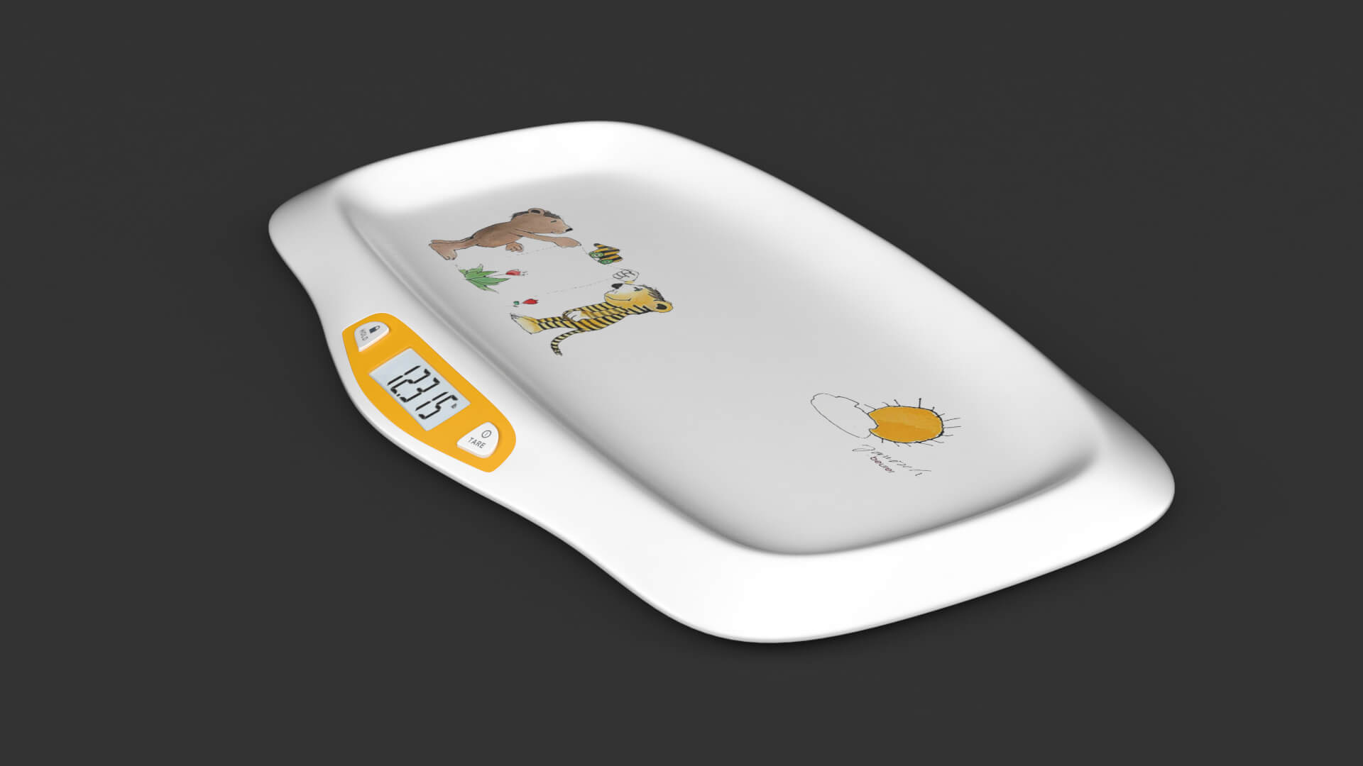 Digital Baby Scale - 3D Model by Javidan