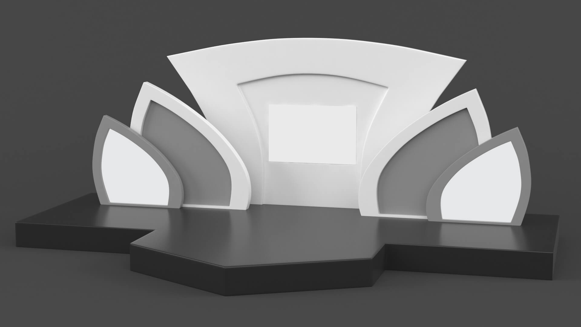 Empty Stage Design - Free 3D Model by Javidan