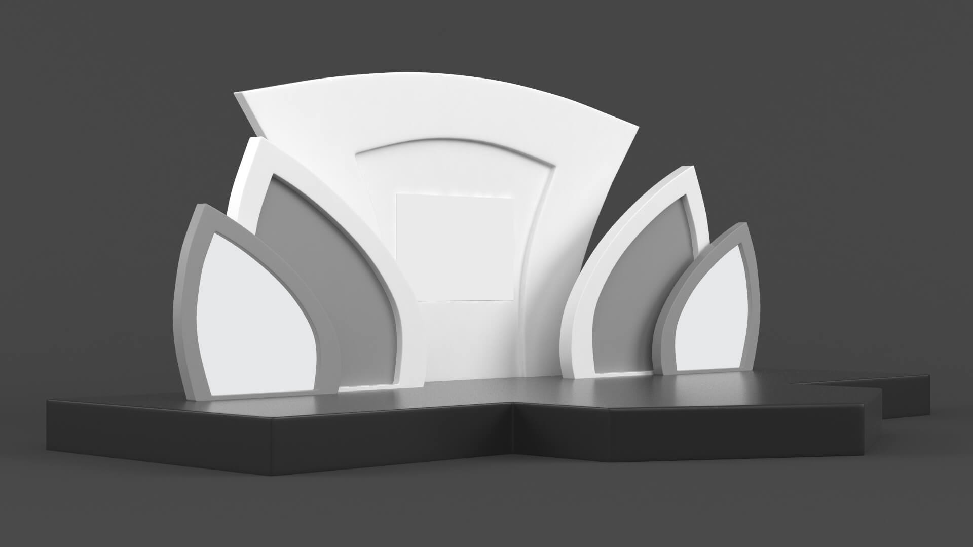 Empty Stage Design - Free 3D Model by Javidan