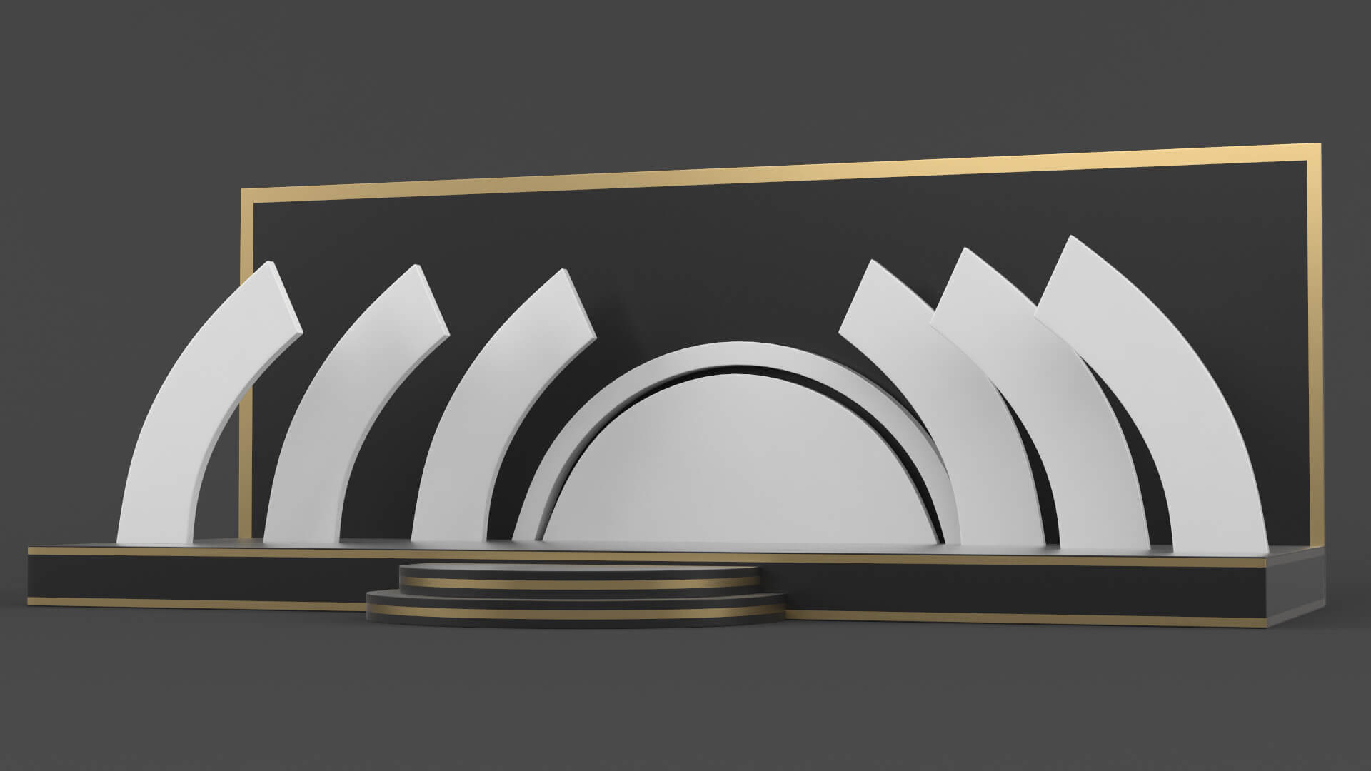Empty Stage Design - Free 3D Model by Javidan