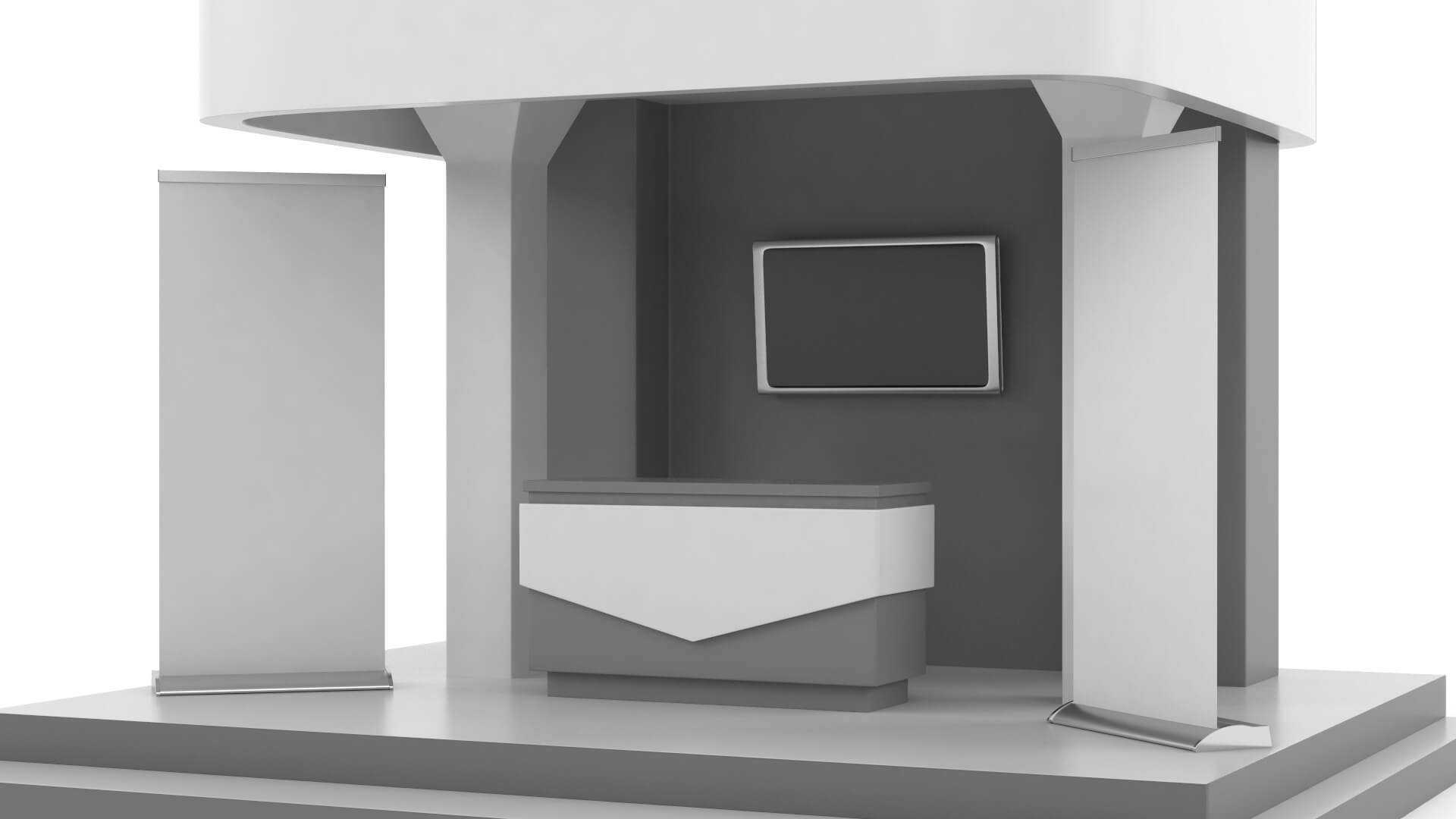 Exhibition Booth - 3D Model by Javidan