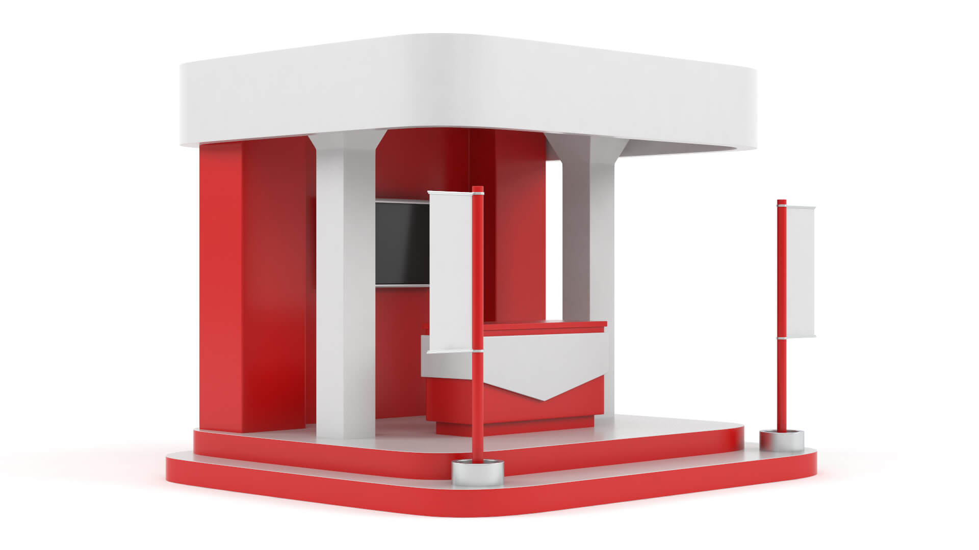 Exhibition Booth - 3D Model by Javidan