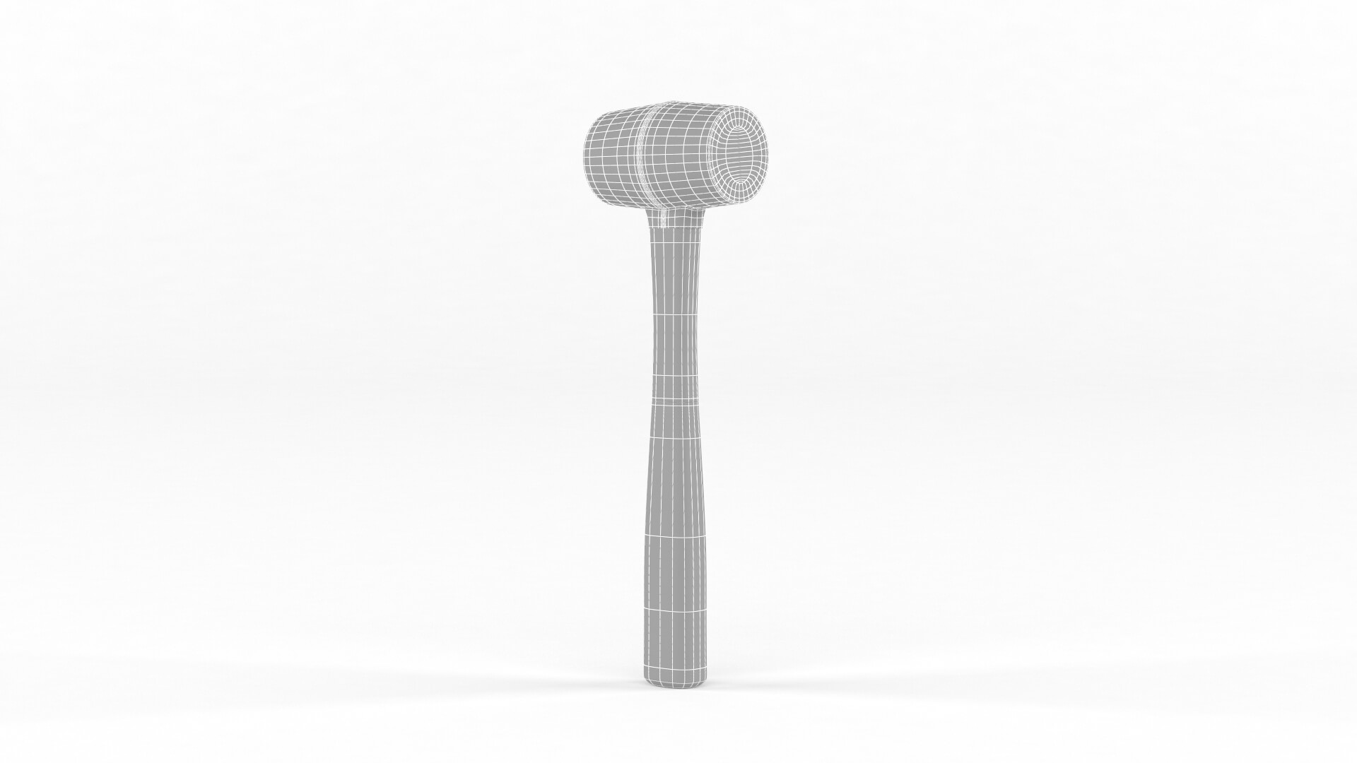 Fiberglass Handle Rubber Mallet - 3D Model by Javidan