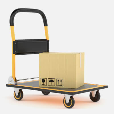 Folding Handle Trolley - 3D Model by Javidan
