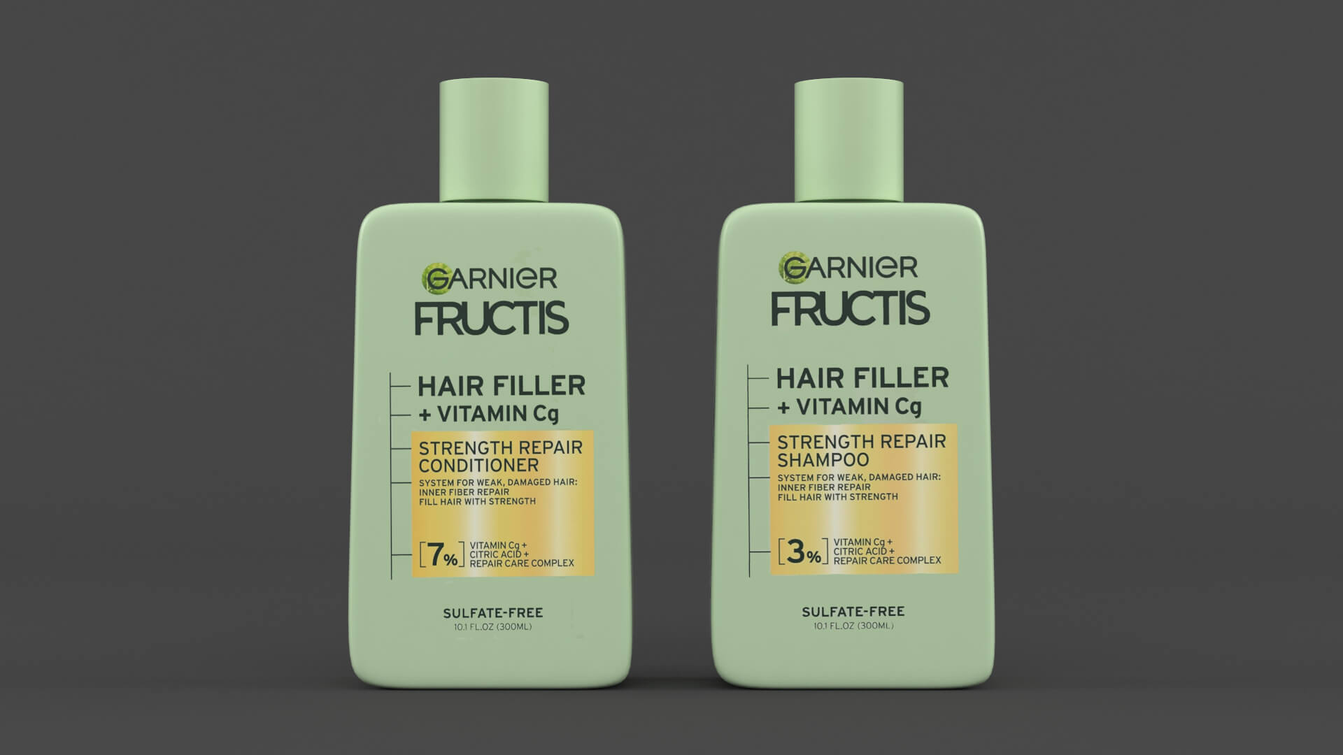 Garnier Shampoo and Conditioner - 3D Model by Javidan