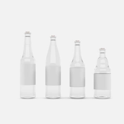 Glass Bottles - 3D Model by Javidan