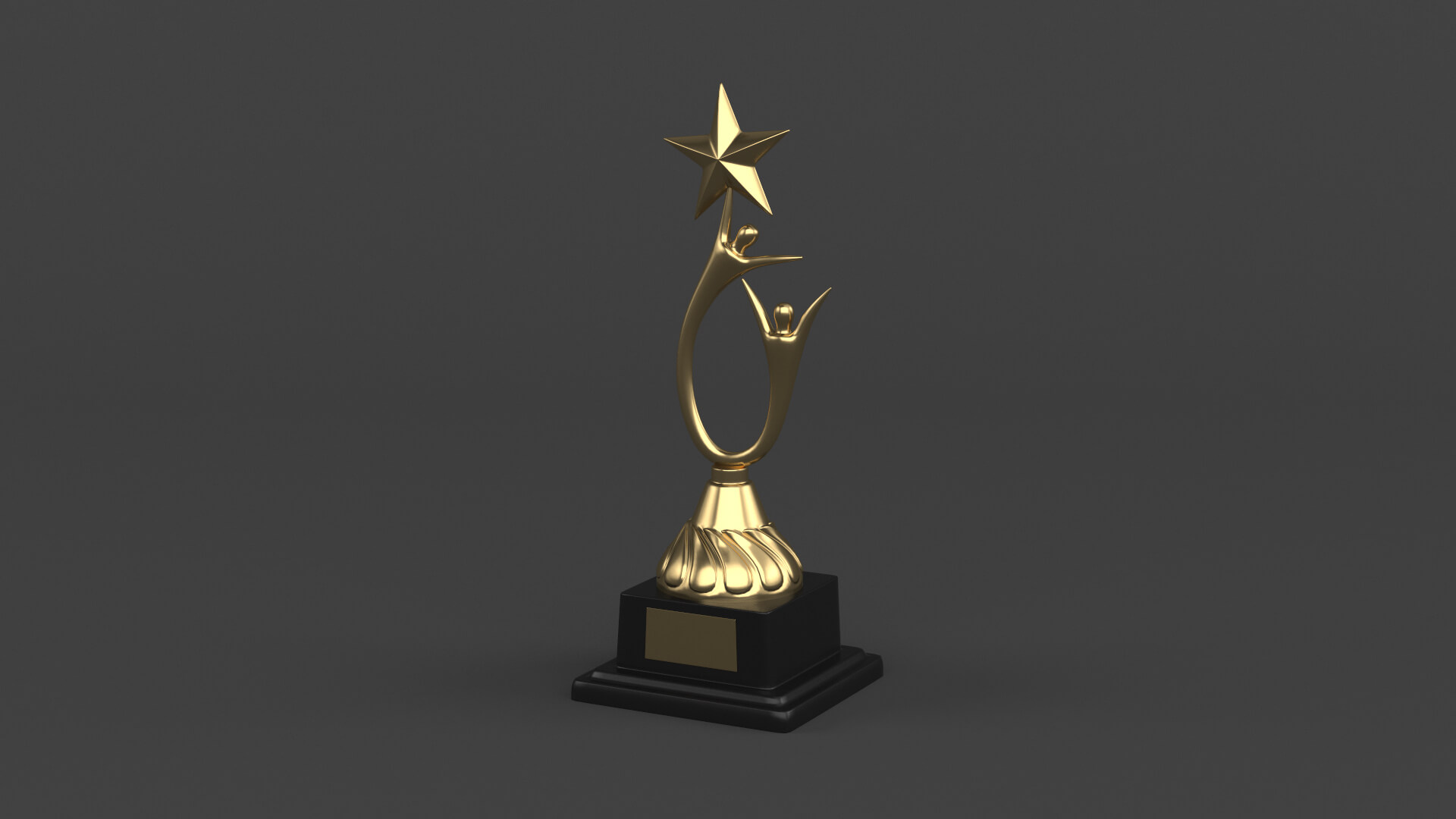 Gold Trophy Cup - 3D Model by Javidan