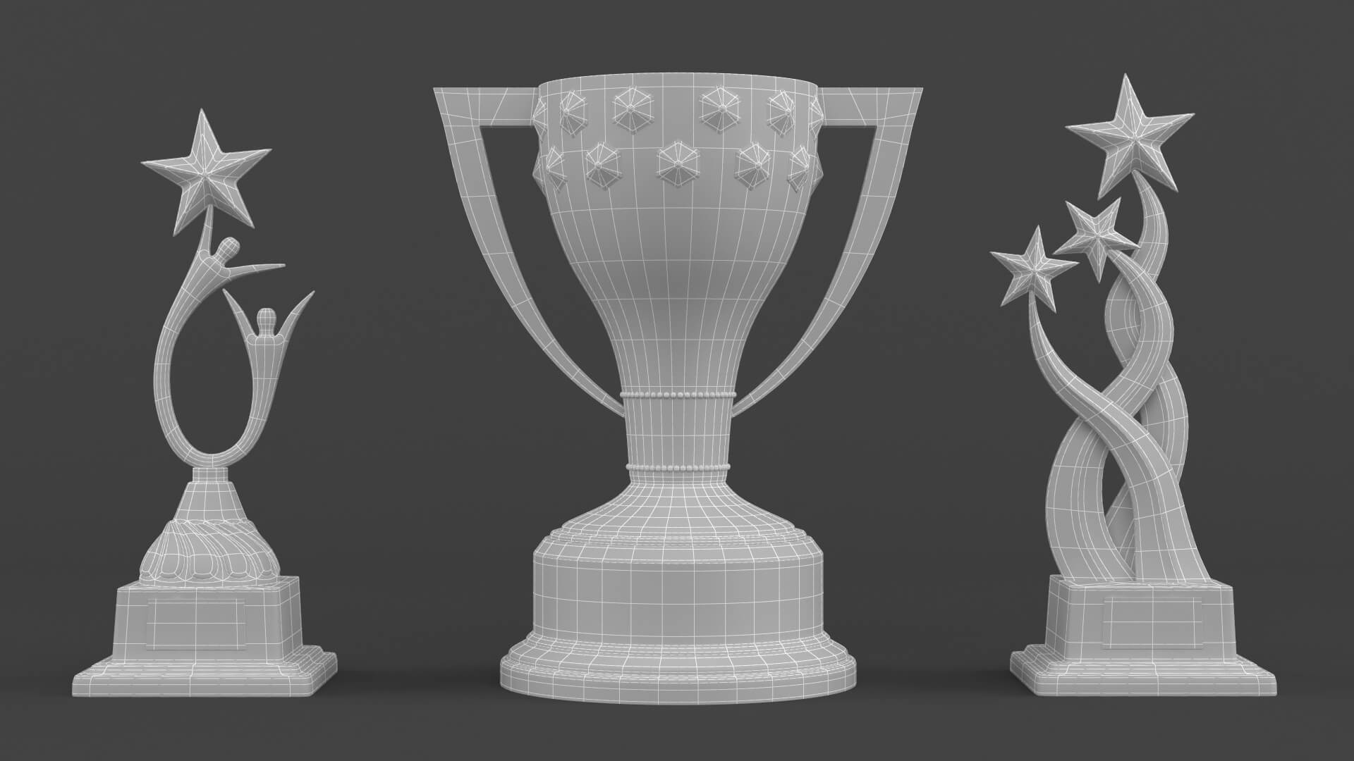Gold Trophy Cup - Free 3D Model by Javidan