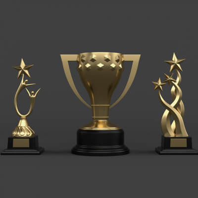 Gold Trophy Cup - Free 3D Model by Javidan