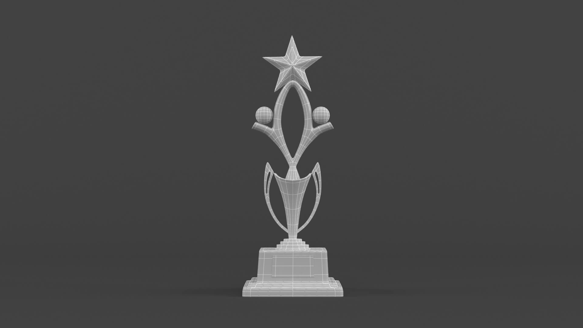 Gold Trophy Cup - 3D Model by Javidan