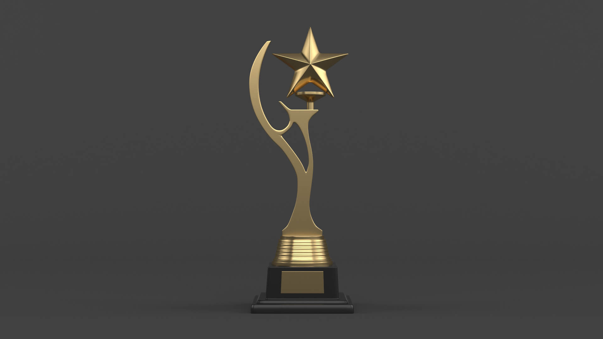 Gold Trophy Cups - 3D Model by Javidan
