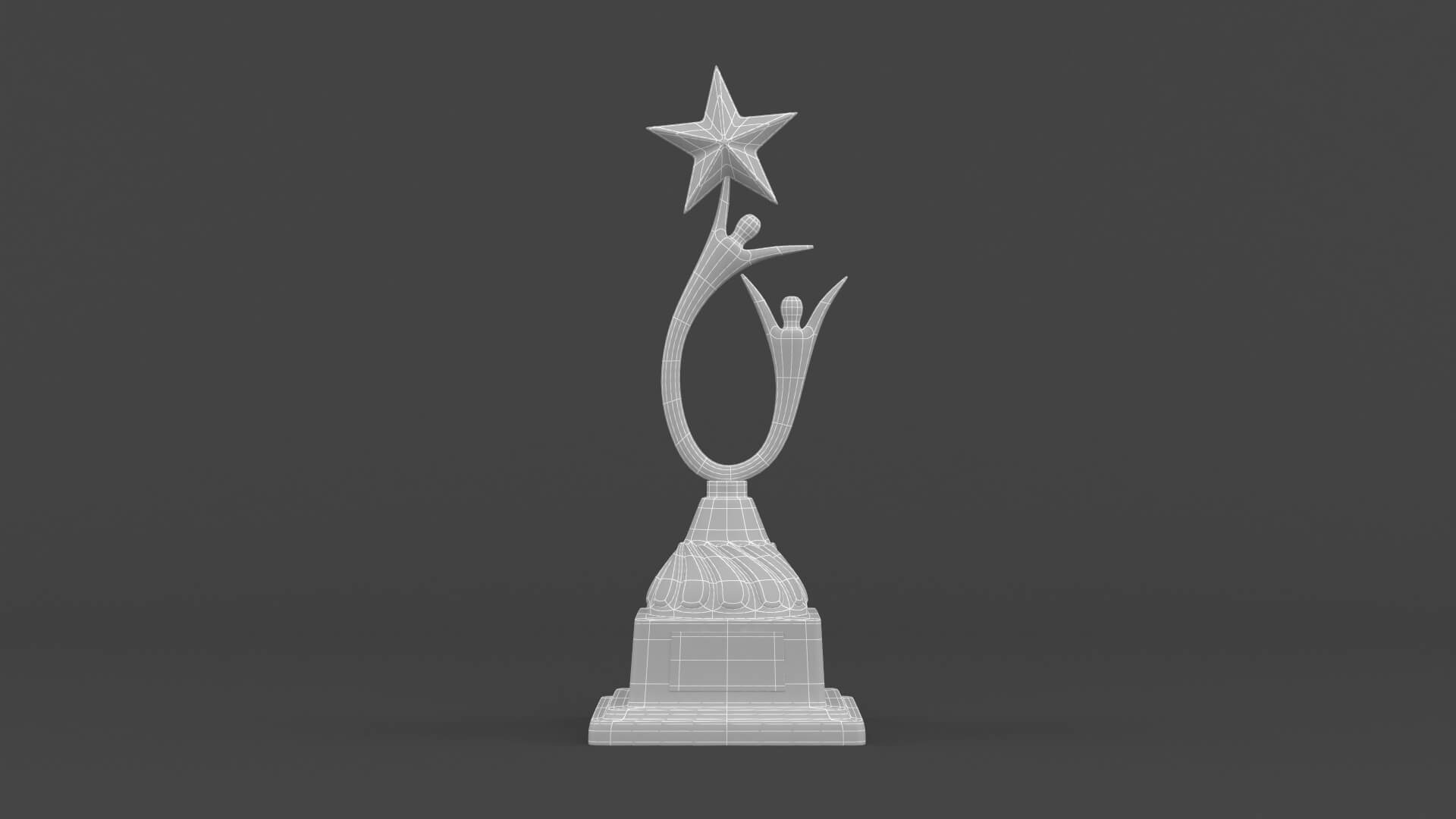 Gold Trophy Cups - 3D Model by Javidan