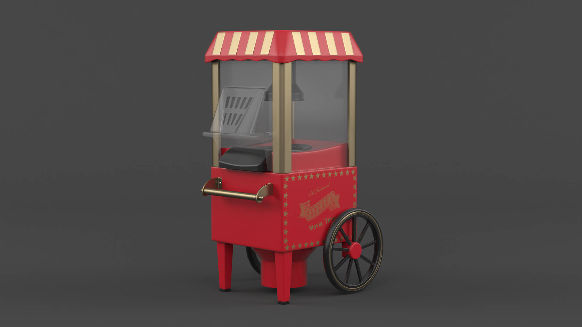 Home Popcorn Maker Machine - 3D Model by Javidan