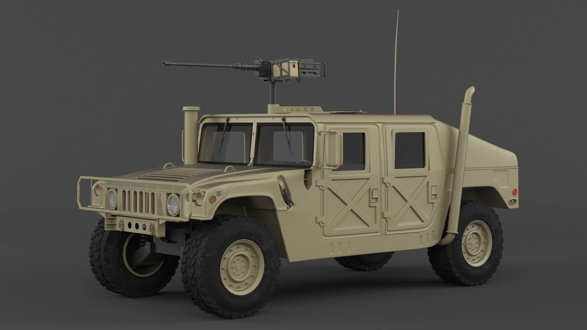 Humvee Military Vehicle - 3D Model by Javidan