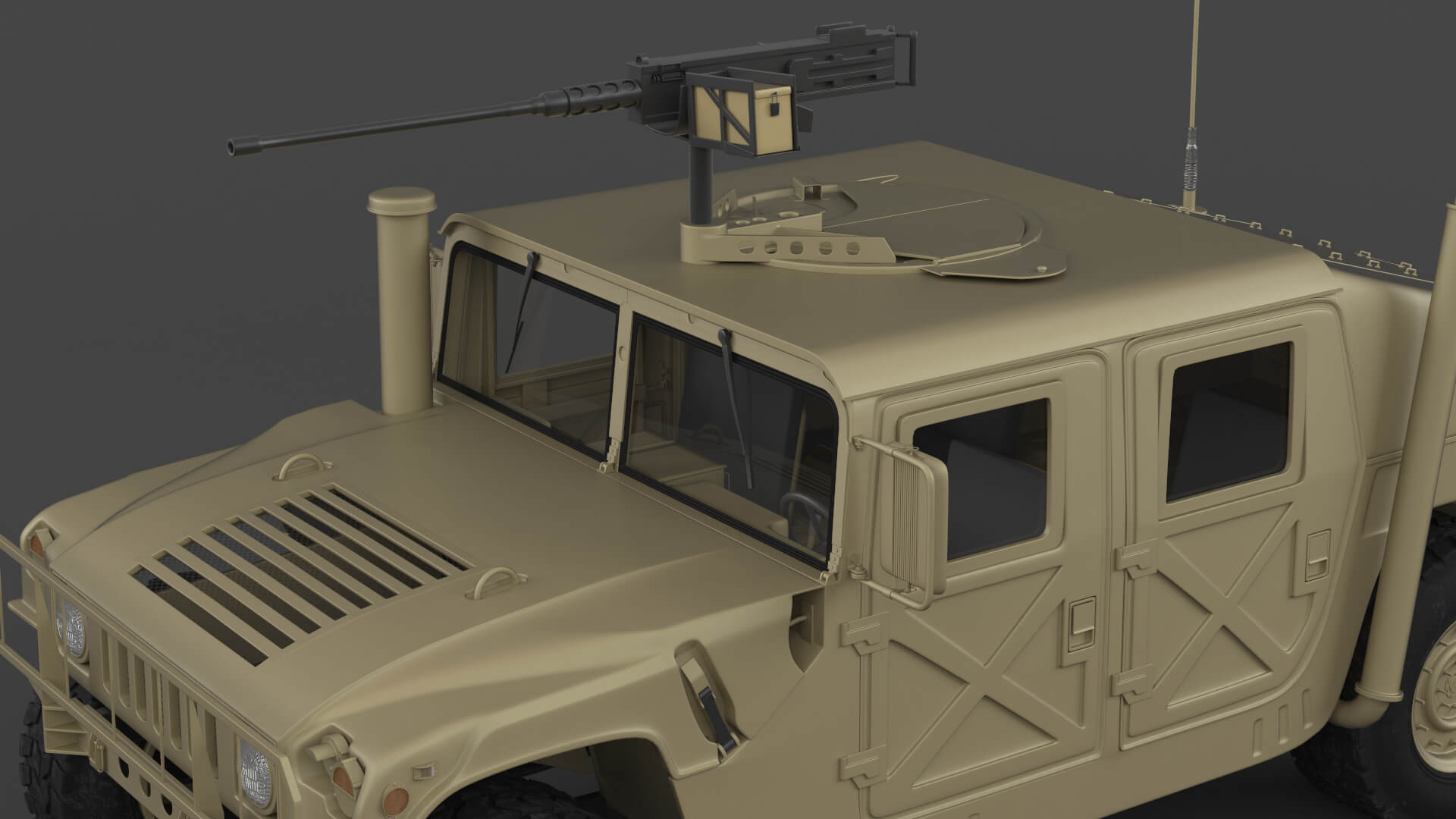 Humvee Military Vehicle - 3D Model by Javidan
