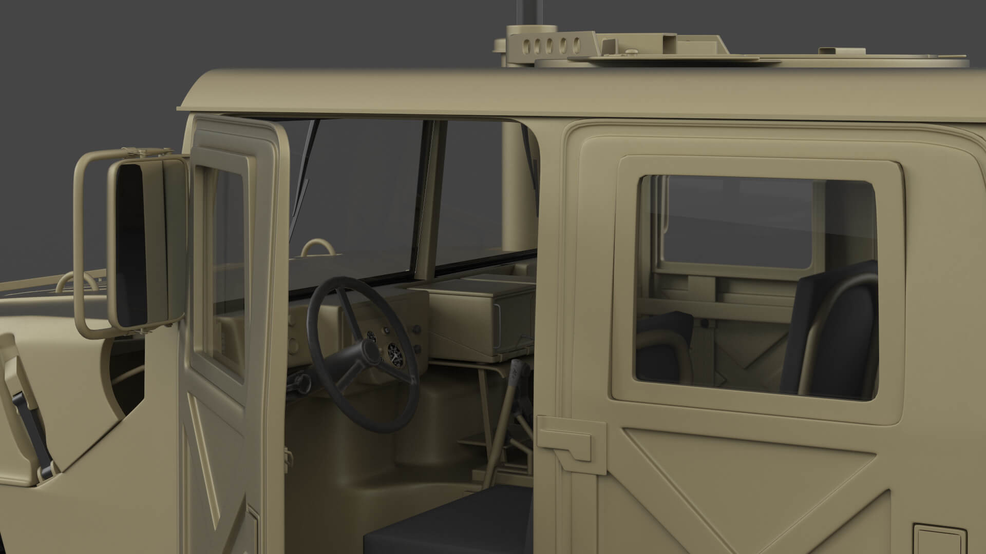 Humvee Military Vehicle - 3D Model by Javidan