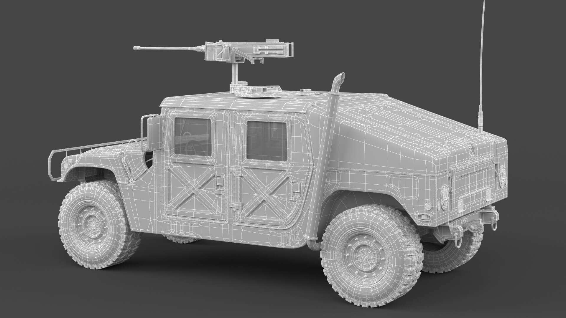 Humvee Military Vehicle - 3D Model by Javidan