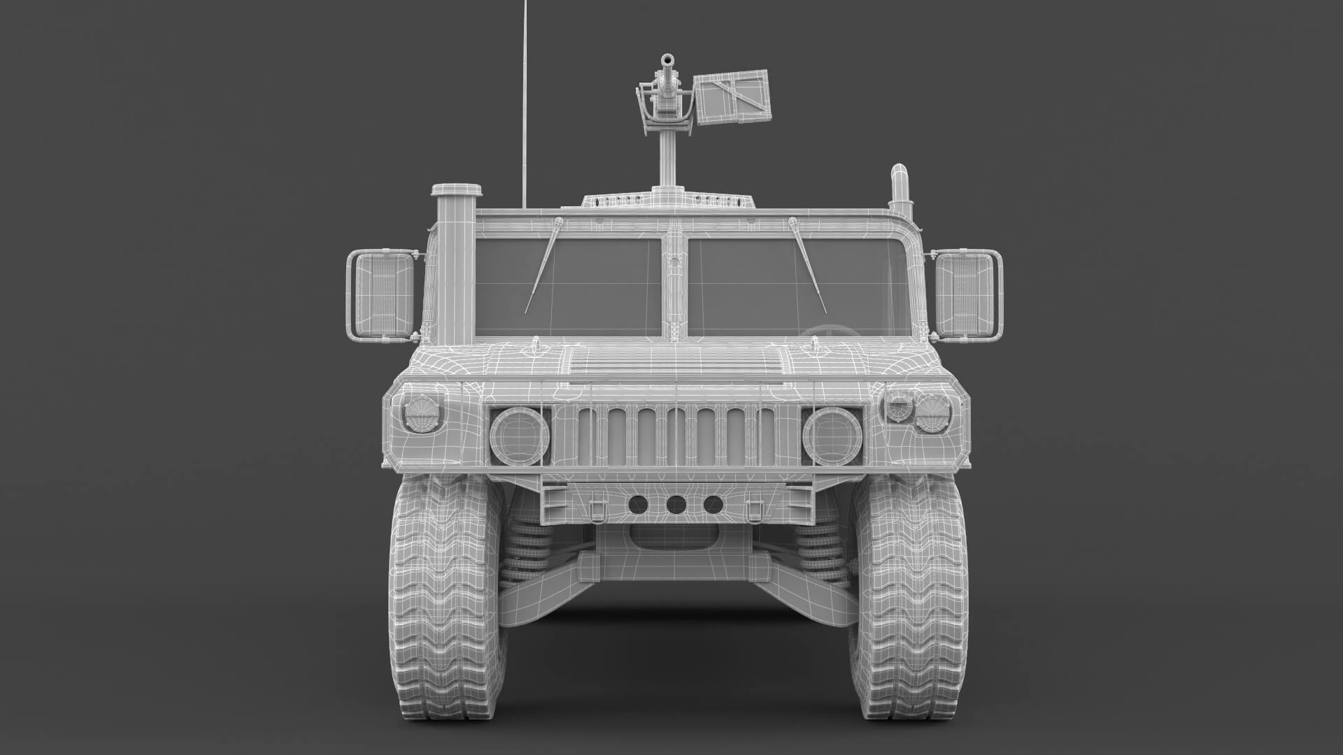 Humvee Military Vehicle - 3D Model by Javidan