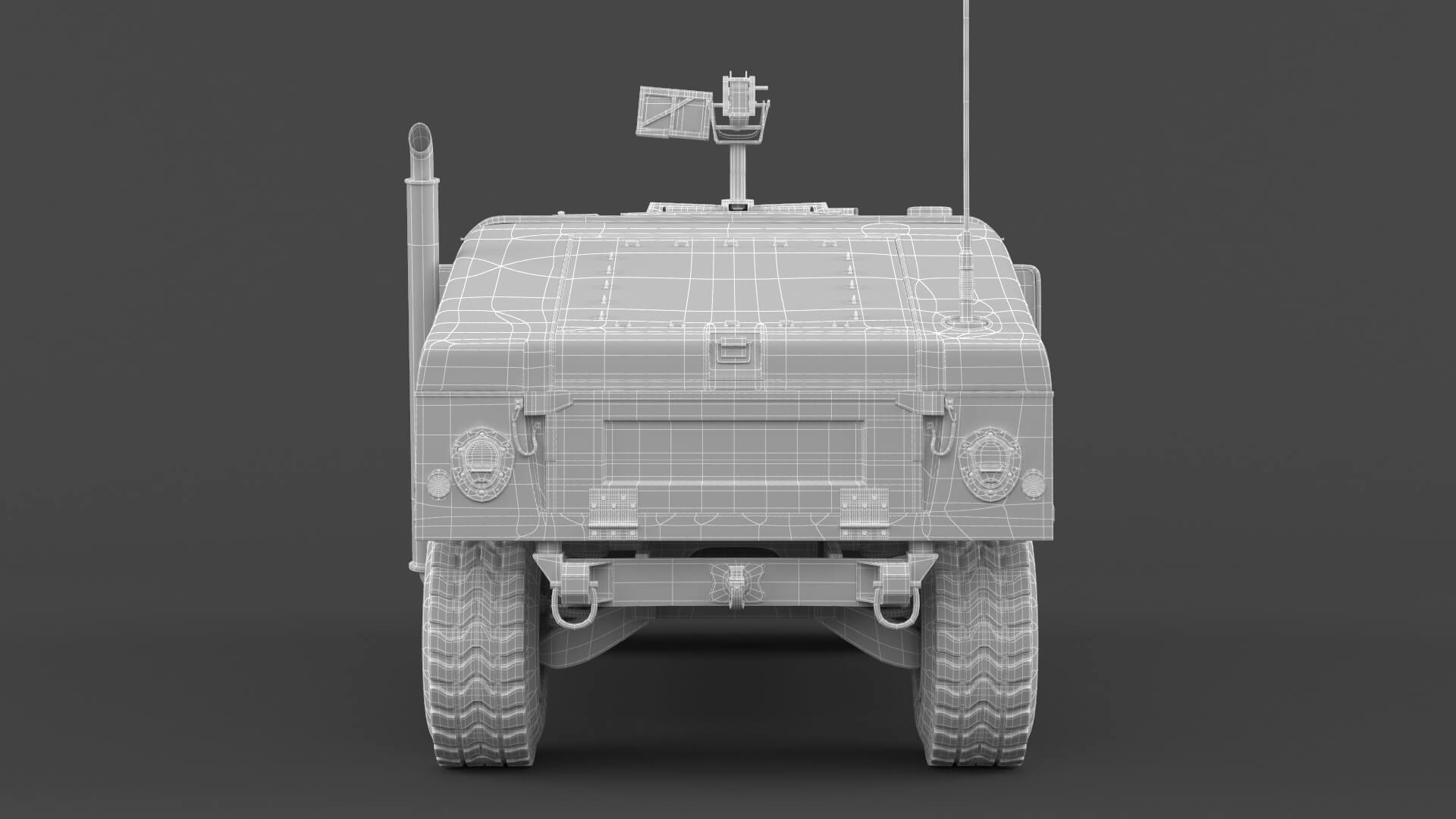 Humvee Military Vehicle - 3D Model by Javidan