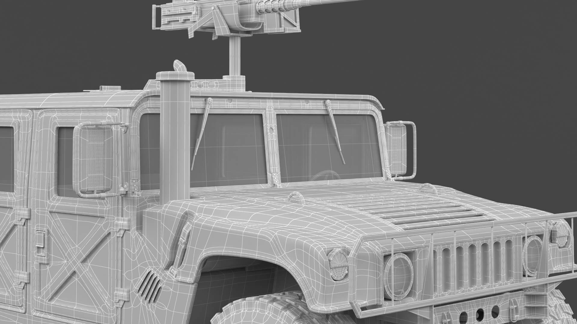 Humvee Military Vehicle - 3D Model by Javidan