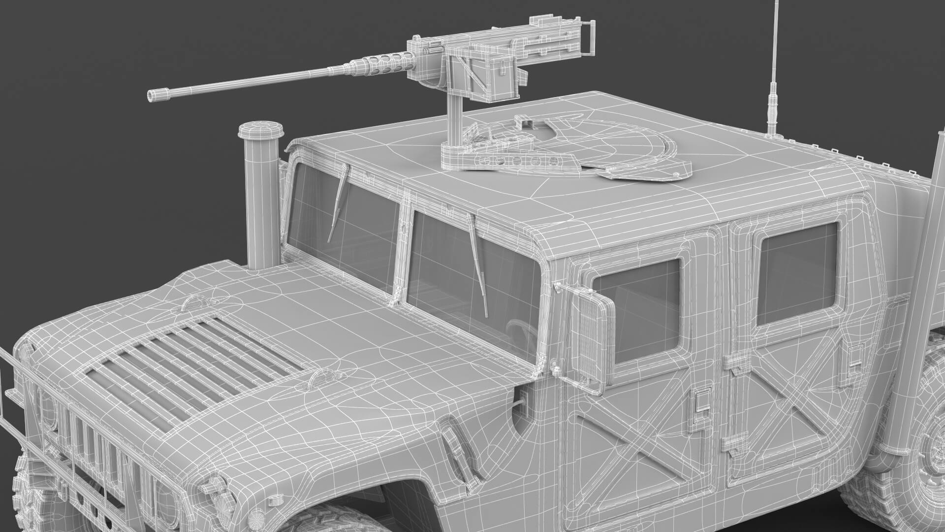 Humvee Military Vehicle - 3D Model by Javidan