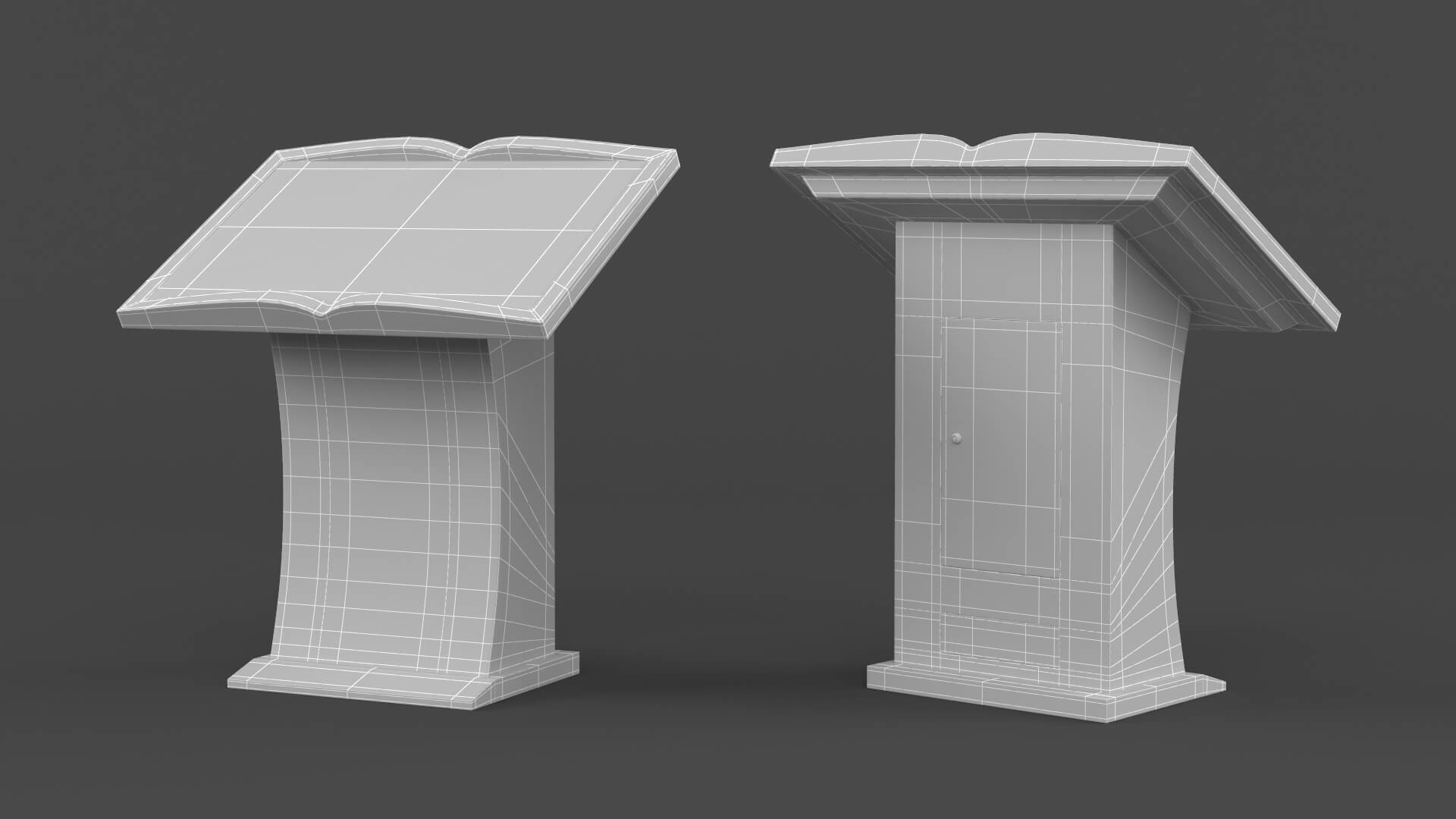 Information Kiosk - 3D Model by Javidan