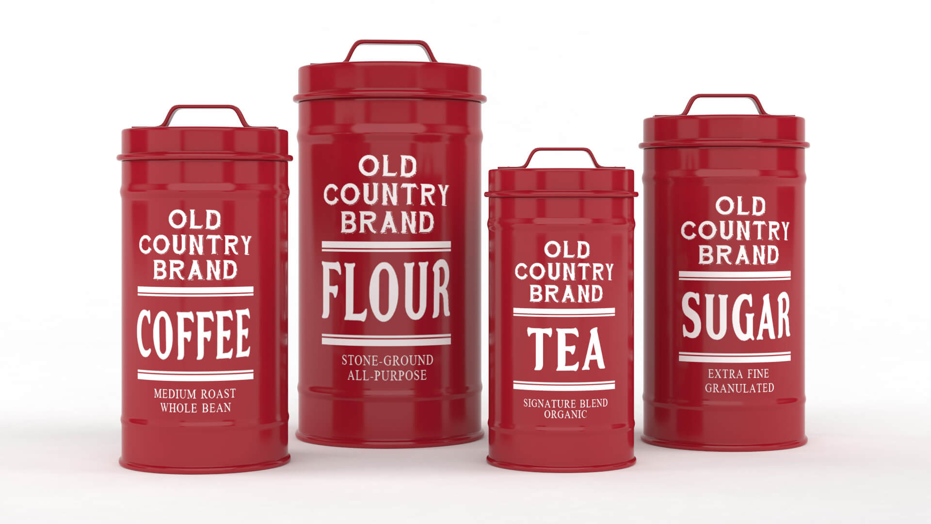 Kitchen Canister Jars - 3D Model by Javidan