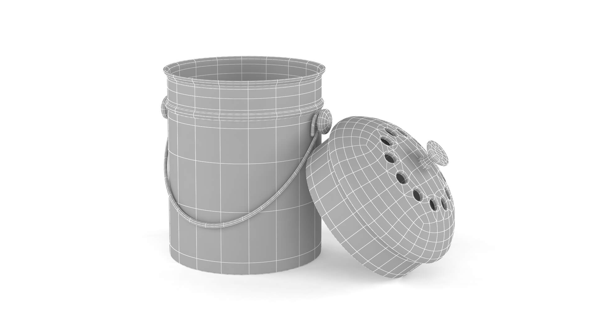 Kitchen Compost Bin - 3D Model by Javidan