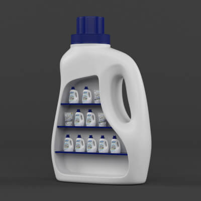 Laundry Detergent Display Rack - 3D Model by Javidan
