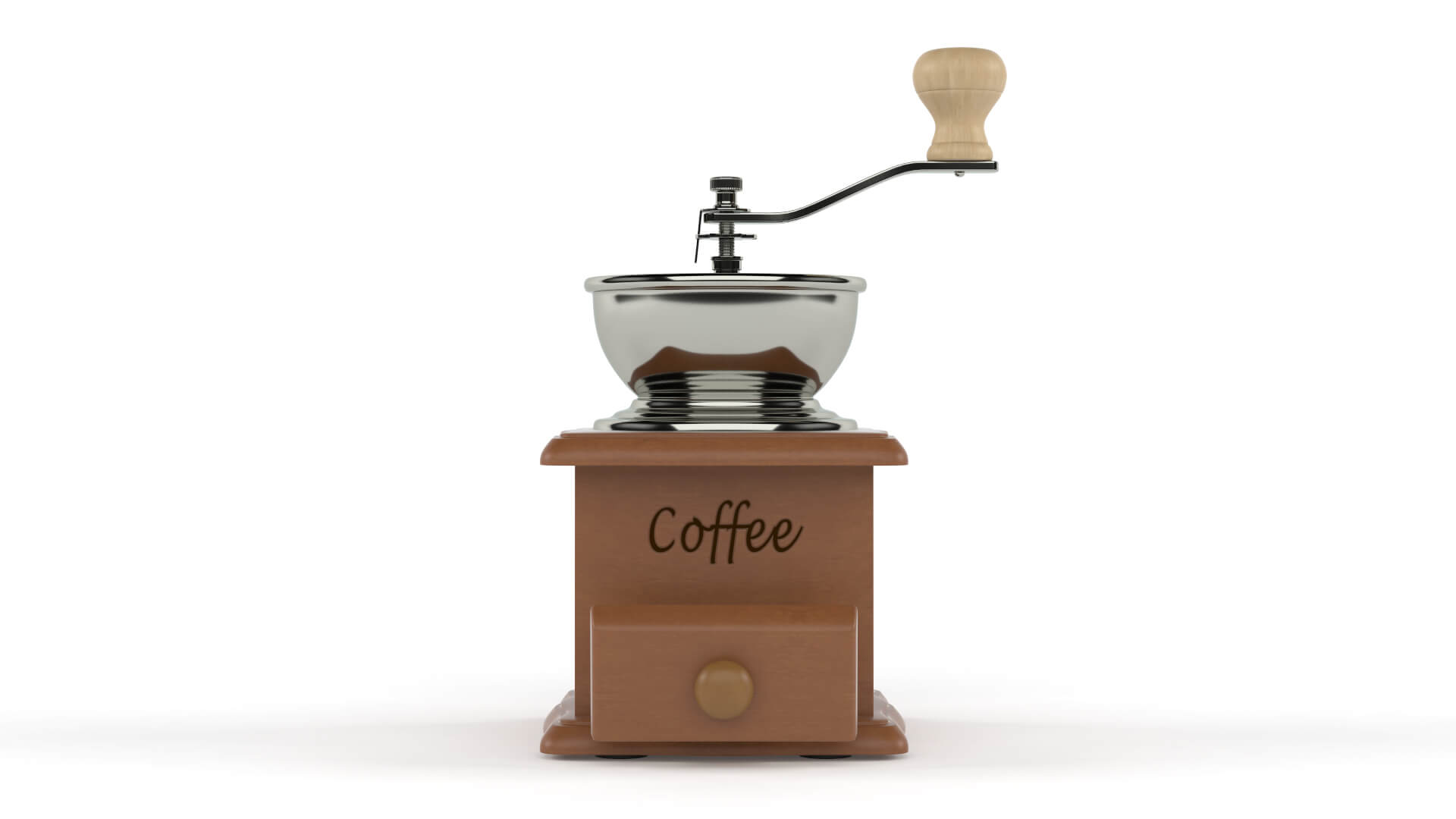 Manual Coffee Grinder - 3D Model by Javidan