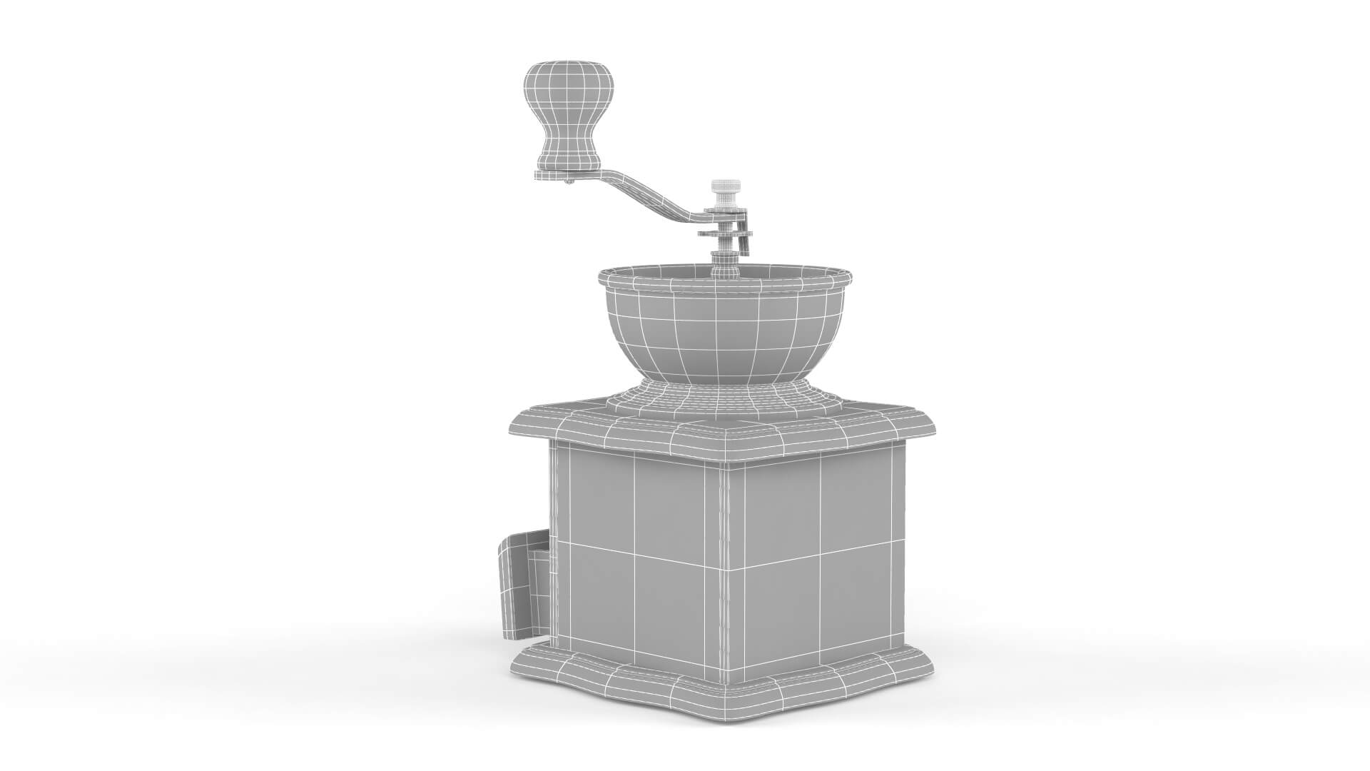 Manual Coffee Grinder - 3D Model by Javidan