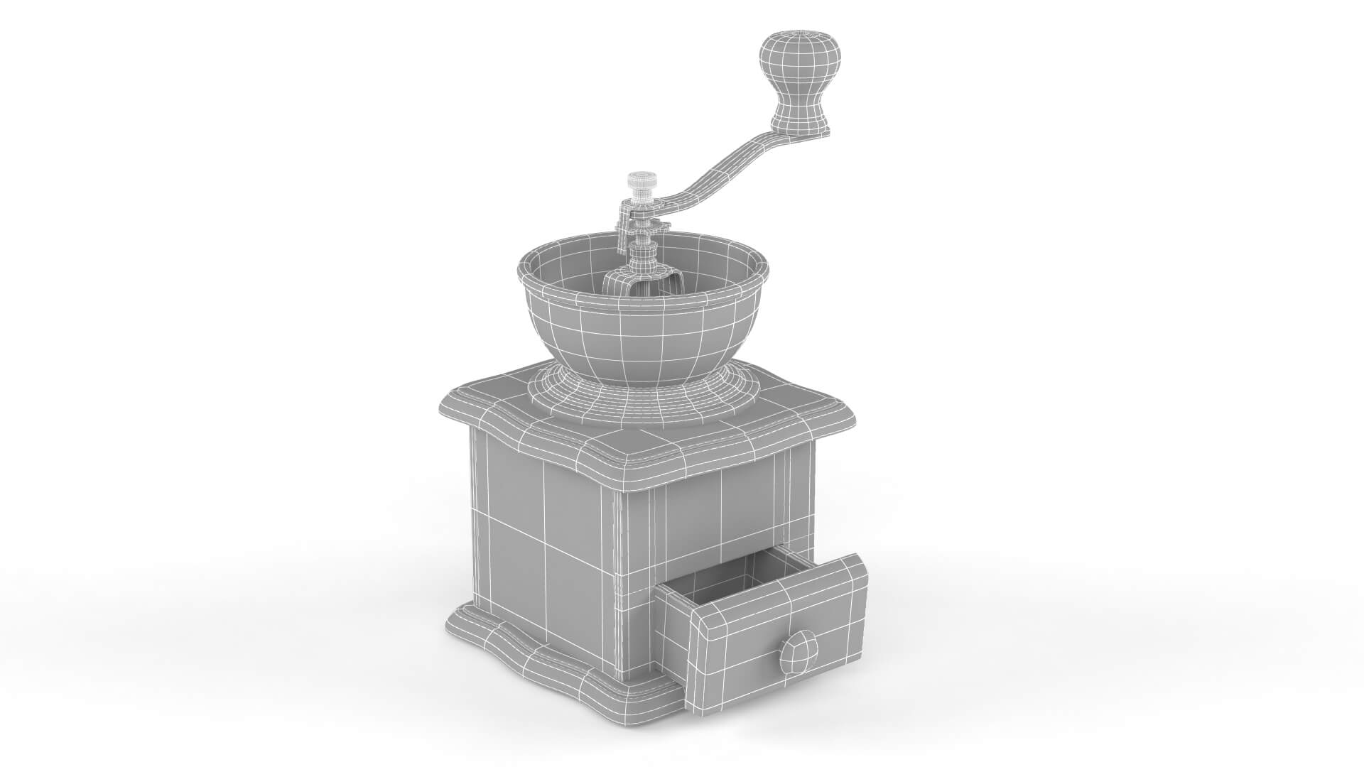 Manual Coffee Grinder - 3D Model by Javidan
