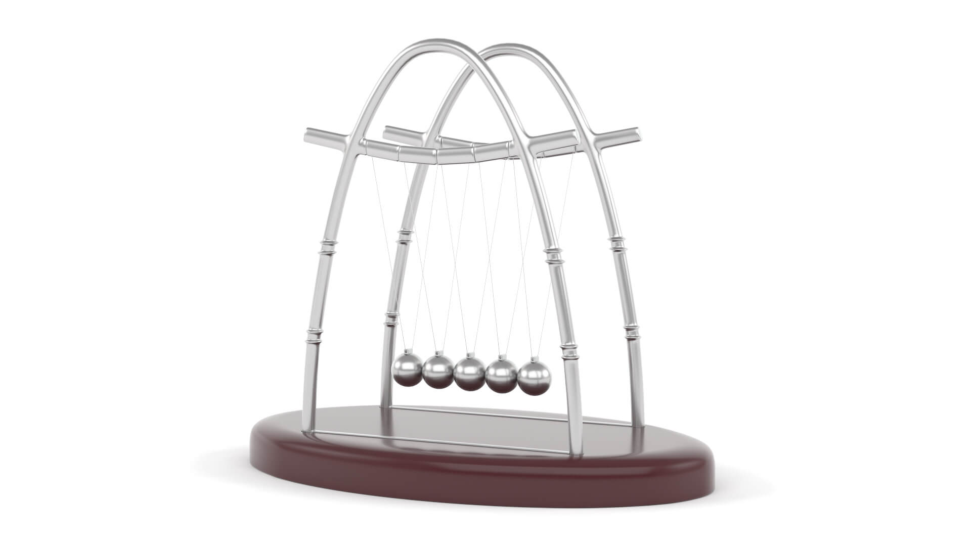 Newtons Cradle - 3D Model by Javidan