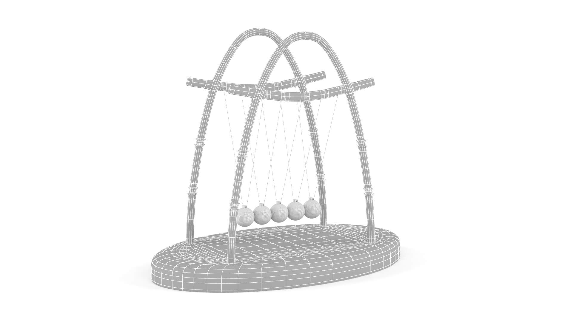 Newtons Cradle - 3D Model by Javidan