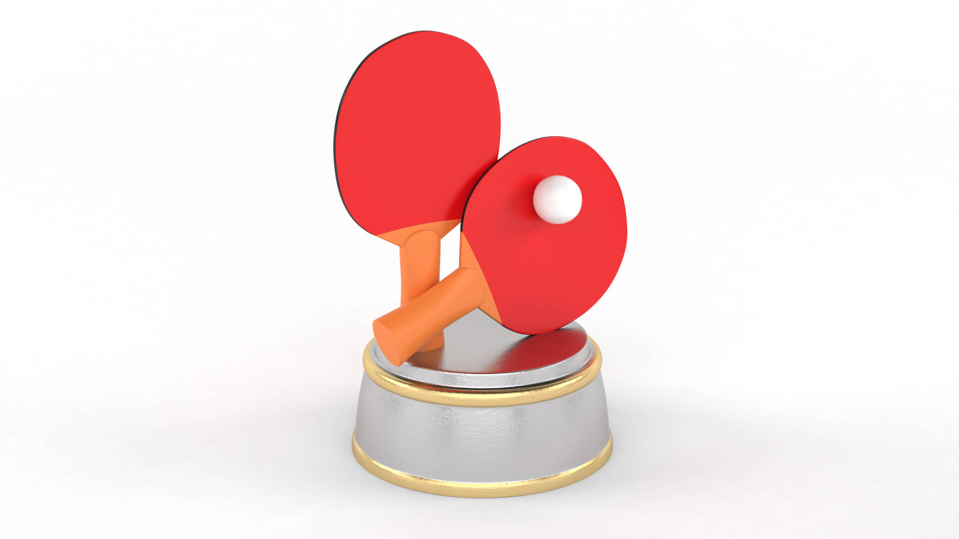 Ping Pong Trophy - 3D Model by Javidan