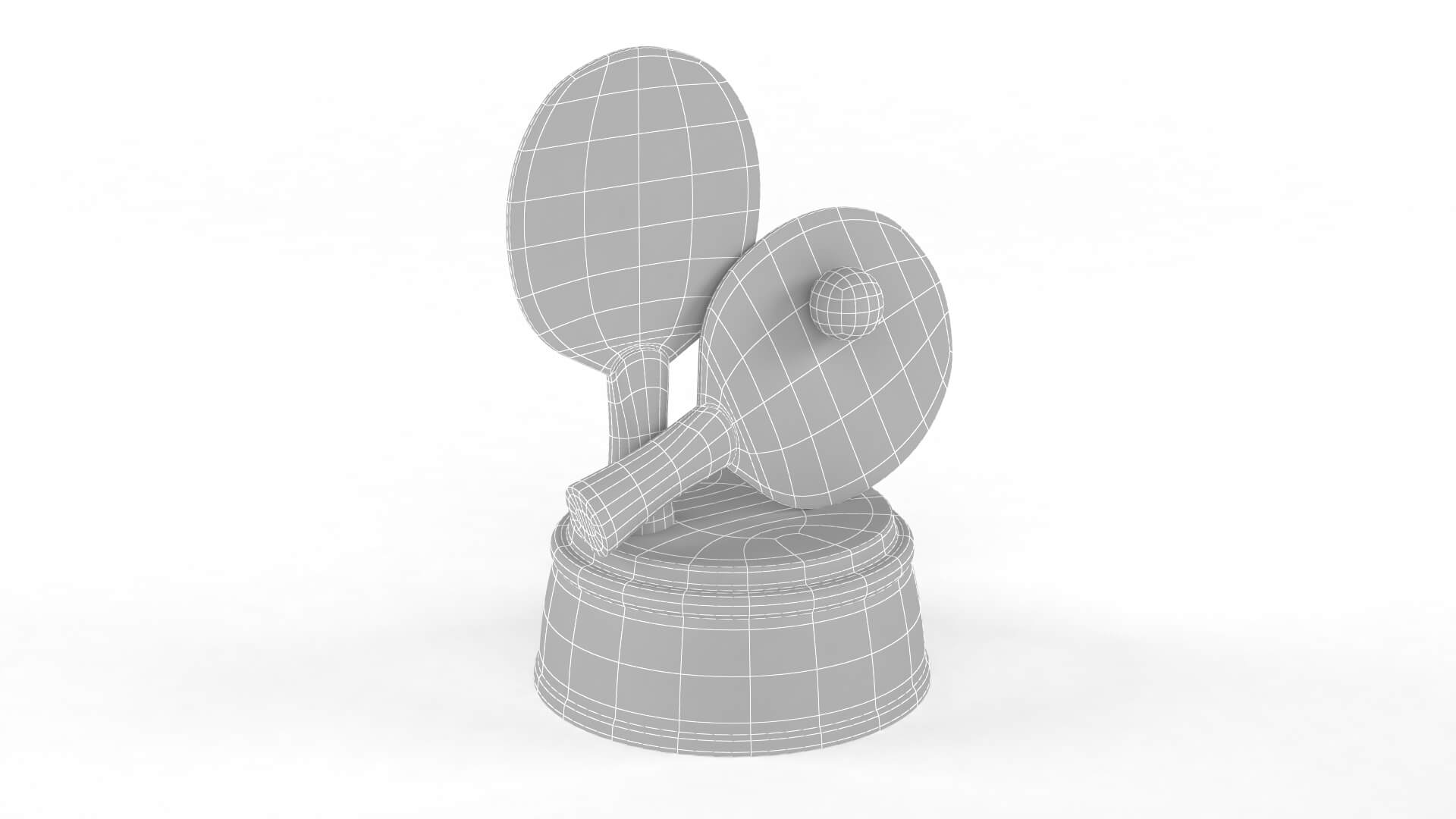 Ping Pong Trophy - 3D Model by Javidan